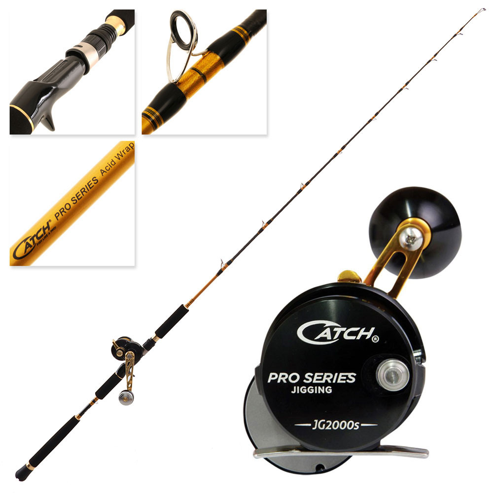 Buy Catch Pro Series JGX2000 Acid Wrap Slow Jig Combo 5ft 8in 50-150g ...