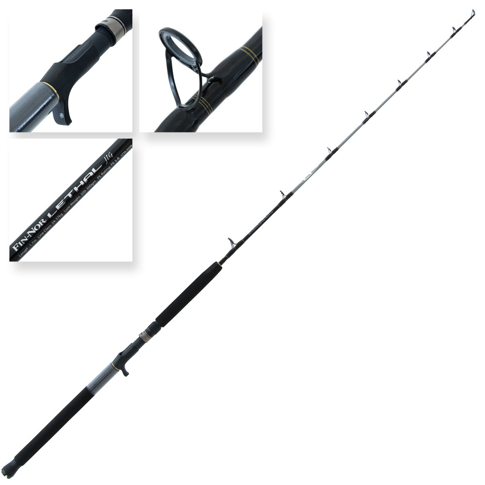 Buy Fin-Nor Lethal LTC56-325 Overhead Jigging Rod 5ft 6in 24-37kg 1pc ...