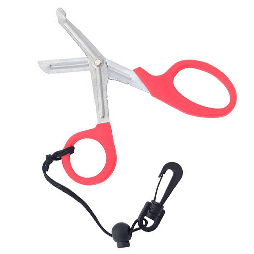 Buy Heavy Duty Scissors with Snap Clip Red online at Marine-Deals.co.nz
