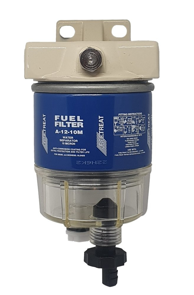 Fueltreat A-12-10M Water Separating Fuel Filter Kit Racor R12T - Fuel ...