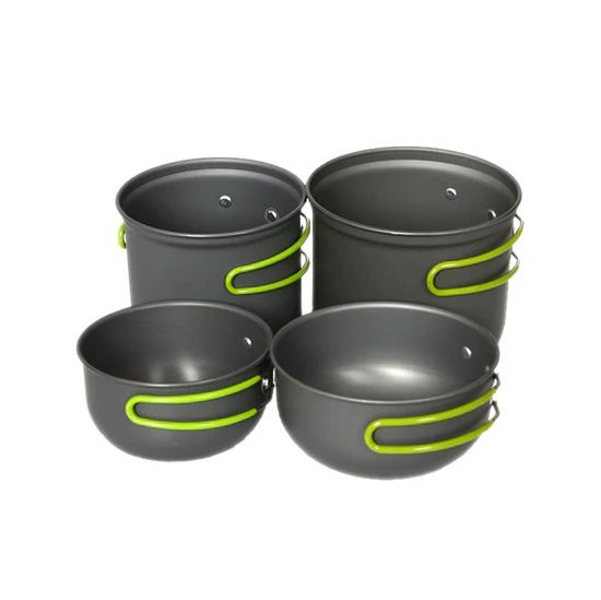 Domex 4 Piece Anodised Billy Pot Set - Cooksets, Pots & Pans - Cookware ...