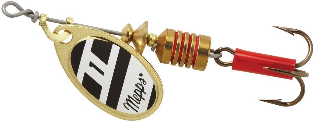 Mepps Aglia Spinner Lure No.1 Gold Black Treble Hook - Double / Treble ...