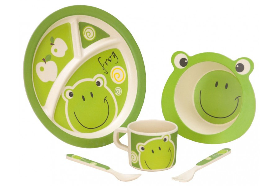 Buy Vango Bamboo Kids Frog Dining Set online at Marine-Deals.co.nz