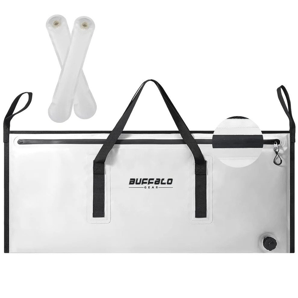 Buffalo Gear Insulated Fish Cooler Bag 100x45cm - Fish Storage Bags ...