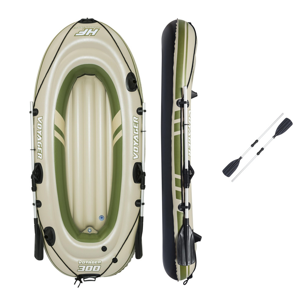 Hydro-Force Voyager 300 2-Person Inflatable Boat with Oars 2.4m ...