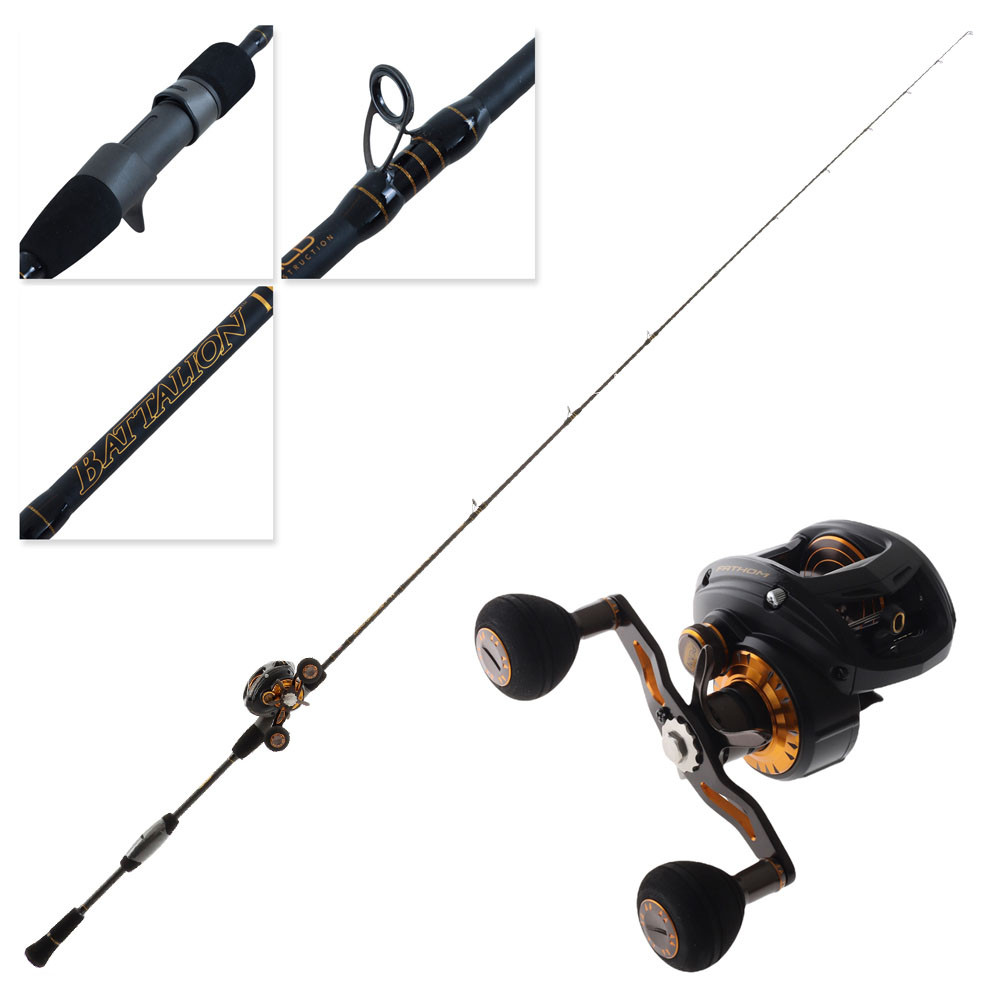 Buy PENN Fathom 400 Battalion II Overhead Slow Jig Combo 6ft 8in 40lb ...