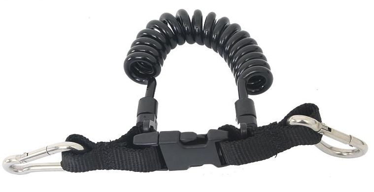 Buy Quick Release Spiral Lanyard with Stainless Clips online at Marine ...