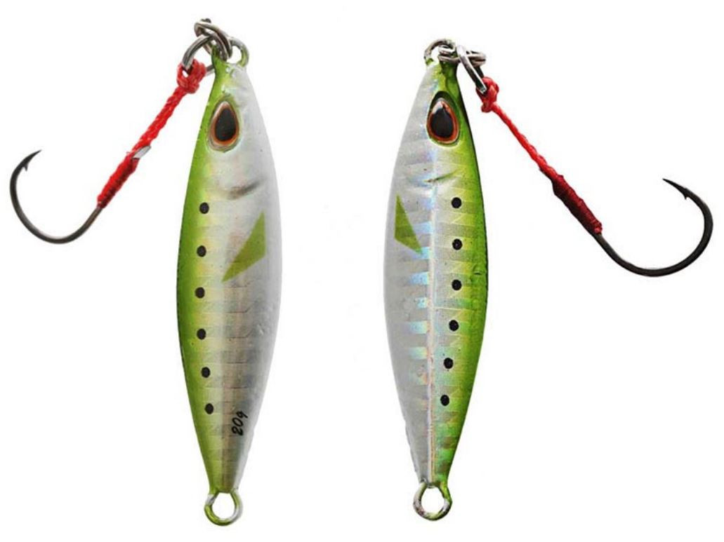 Buy Storm Koika Japanese Slow Pitch Jig Rigged 60g Green Sardine online ...