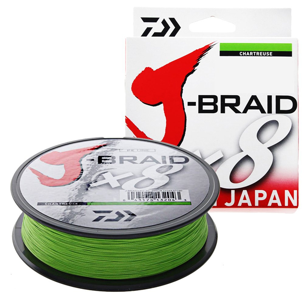Buy Daiwa X8 J-Braid Chartreuse 150m online at Marine-Deals.co.nz
