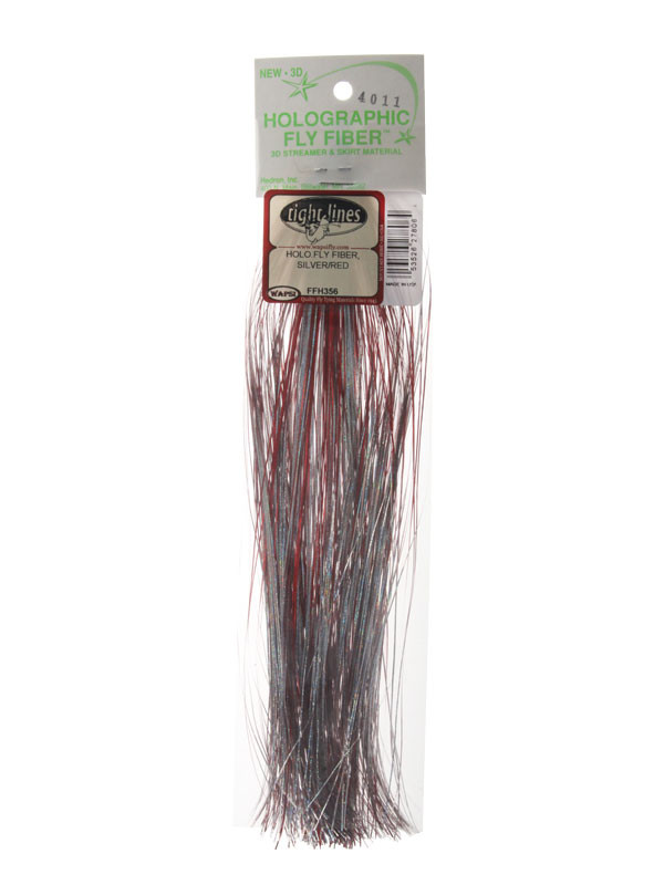 Wapsi Holographic Fly Fibre Silver/Red - Fishing