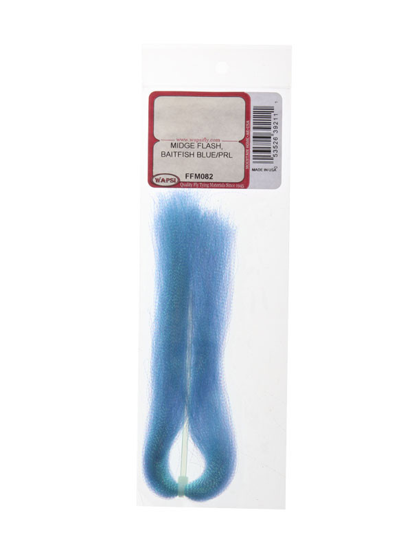 Wapsi Midge Flash Baitfish Blue/Pearl - Flash - Fly Tying Supplies ...