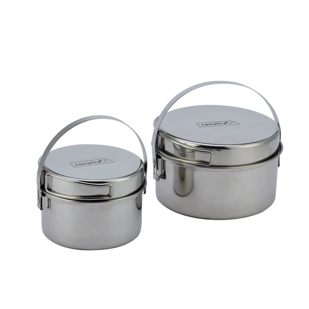 Campfire Stainless Steel 4-Piece Cooking Pot Set - Cooksets, Pots ...