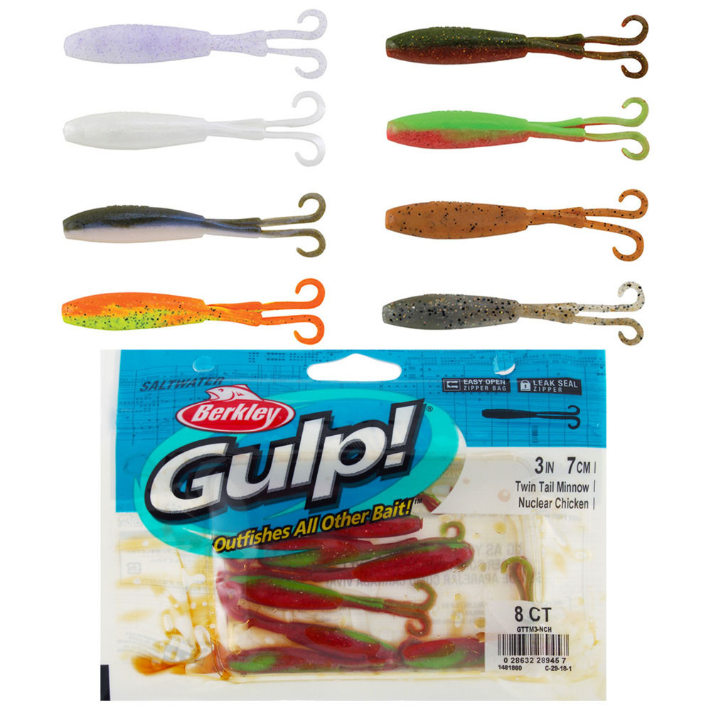 Buy Berkley Gulp Twin Tail Minnow Soft Bait 7cm online at Marine-Deals ...