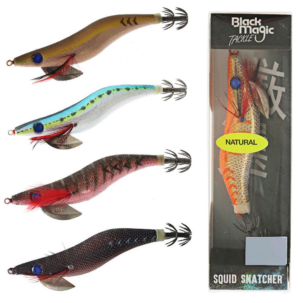 Buy Black Magic Squid Snatcher Squid Jig Natural Size 3.5 online at ...