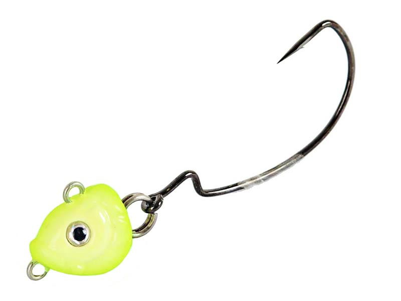 Jig Star Monster Swivel Jig Head Lumo Rigged 5/0 113g - Jig Heads ...