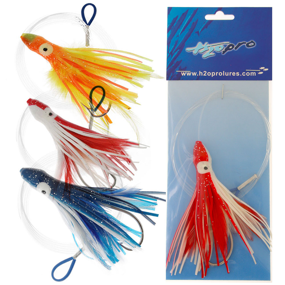 Buy H2O Pro Weighted Trolling Feather Octopus 12cm 15g online at Marine ...
