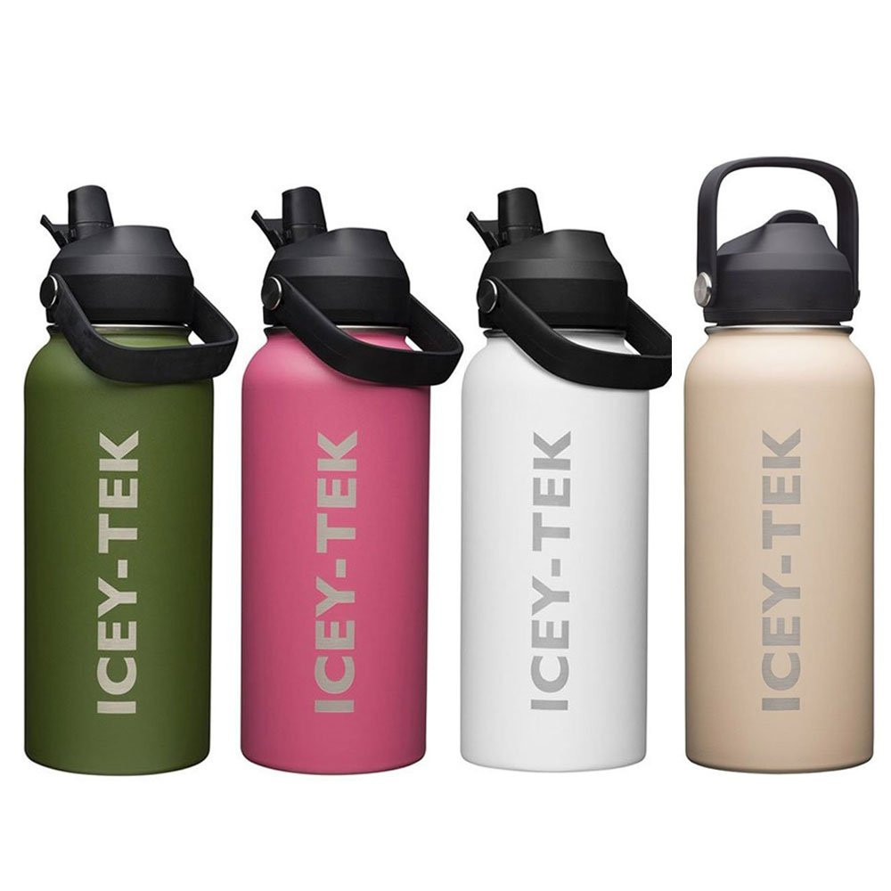 Buy Icey-Tek Insulated Water Bottle with Straw Lid 950ml online at ...