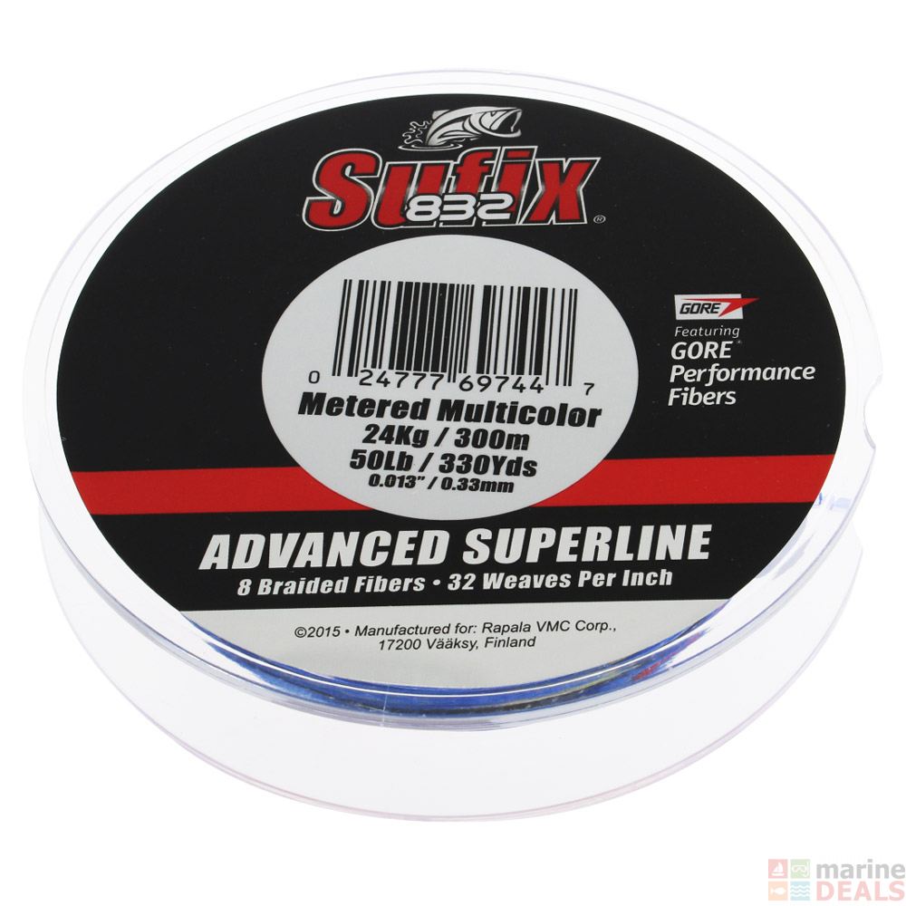 Buy Sufix 832 Advanced Superline Braid Multi-Colour 3500yd 20lb online ...