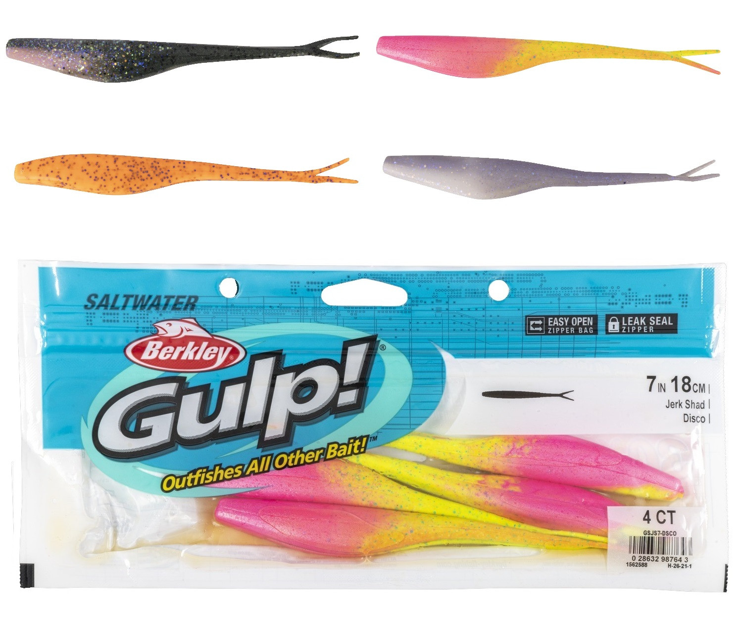 Buy Berkley Gulp Saltwater Jerk Shad Soft Bait 18cm online at Marine ...