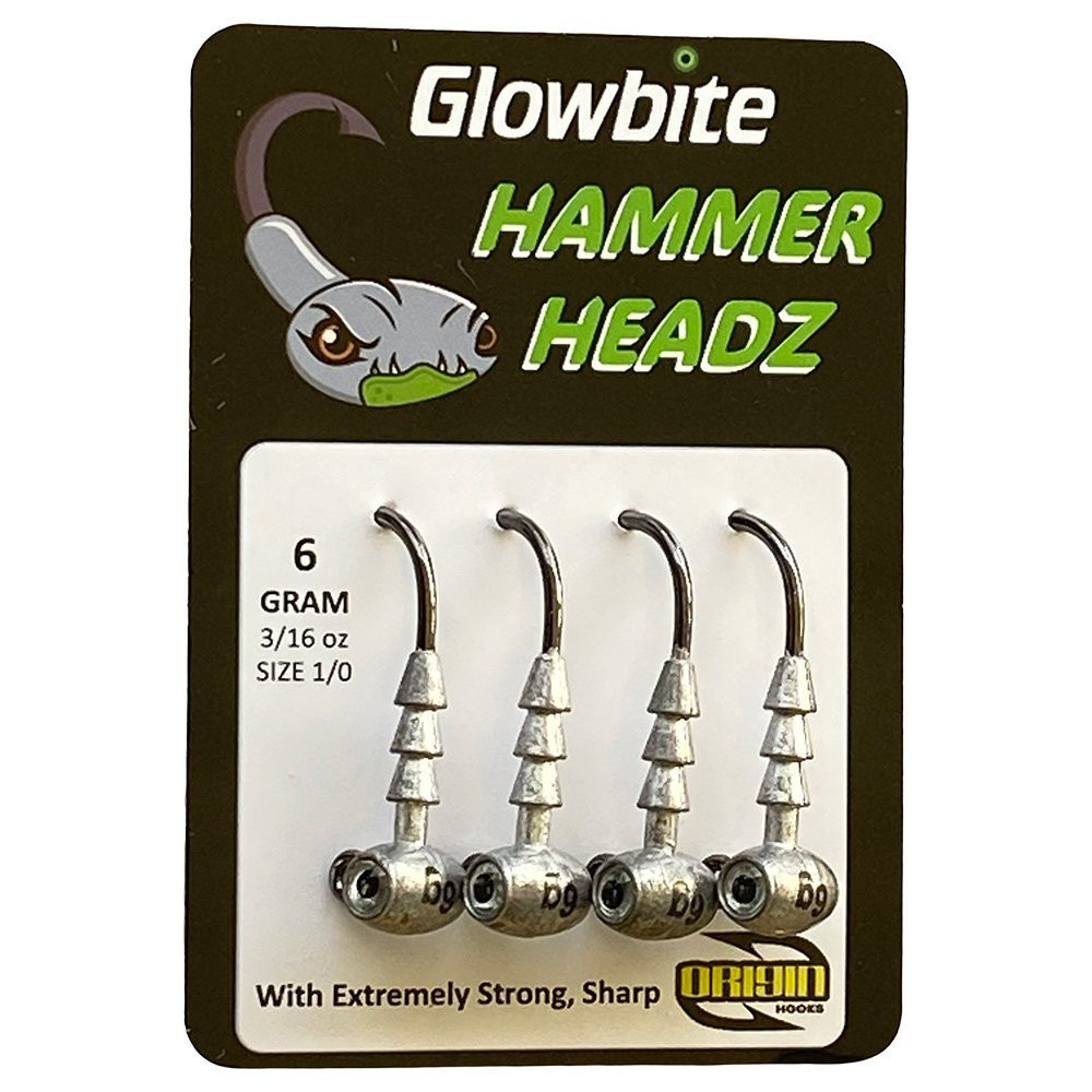 Glowbite Hammer Headz Micro Jig Heads - Jig Heads - Tackle Essentials ...