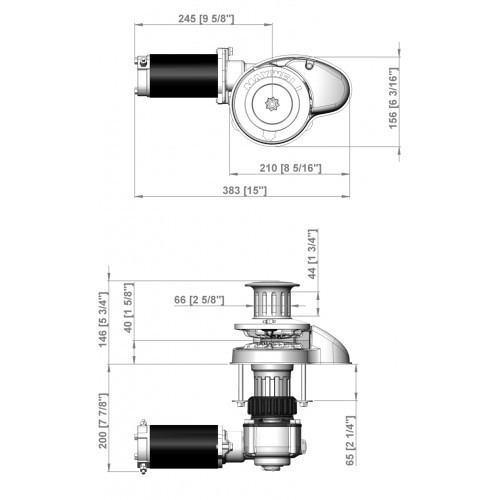 Buy Maxwell RC8-6 Vertical Windlass with Chainwheel and Capstan 12v 600W 65TDC online at Marine ...