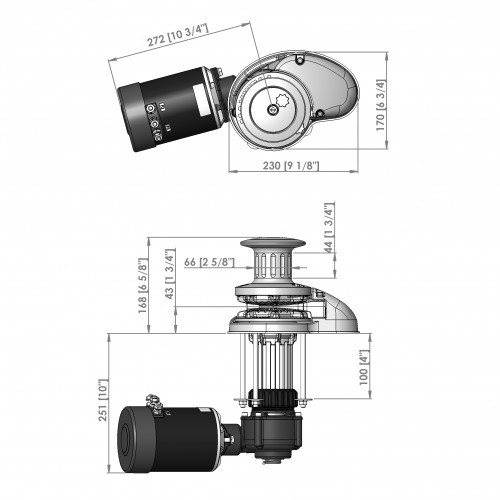 Buy Maxwell RC10-8 Windlass with Capstan 24v 1000W 100TDC online at ...
