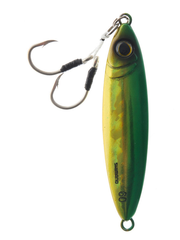 Buy Shimano ColtSniper Wonderfall Jig 77mm 60g Green Gold online at ...