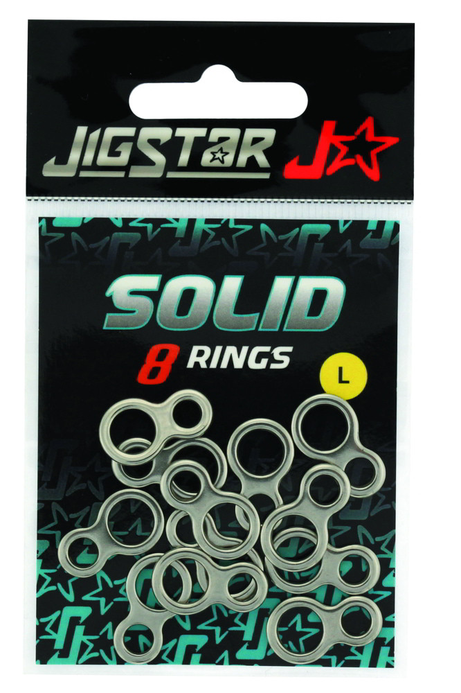 Jig Star Figure 8 Solid Rings Medium Qty 14 - Split & Solid Rings - Jig Accessories - Jigs ...