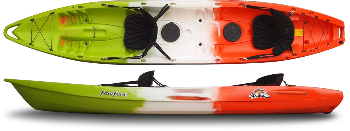 Buy FeelFree Corona Tandem Kayak Tropical Lime/White/Orange online at ...