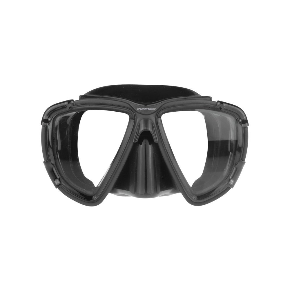 Buy Mirage M09 Platinum Twin Lens Silicone Dive Mask Black online at ...