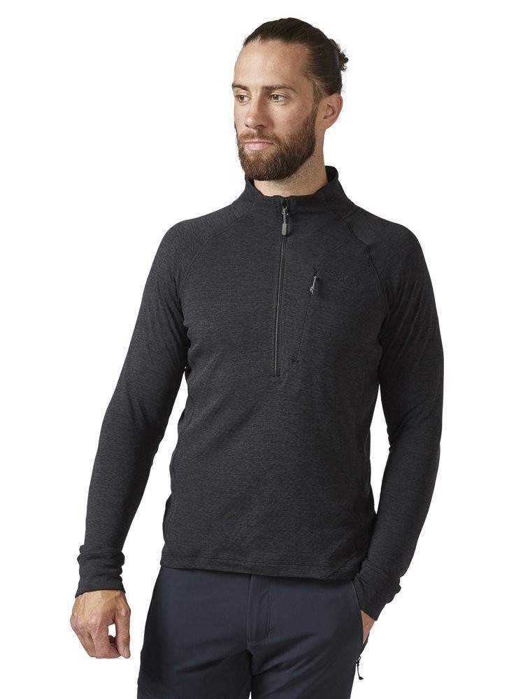 Rab Nexus Mens Half-Zip Fleece Jersey Black - Jerseys - Apparel
