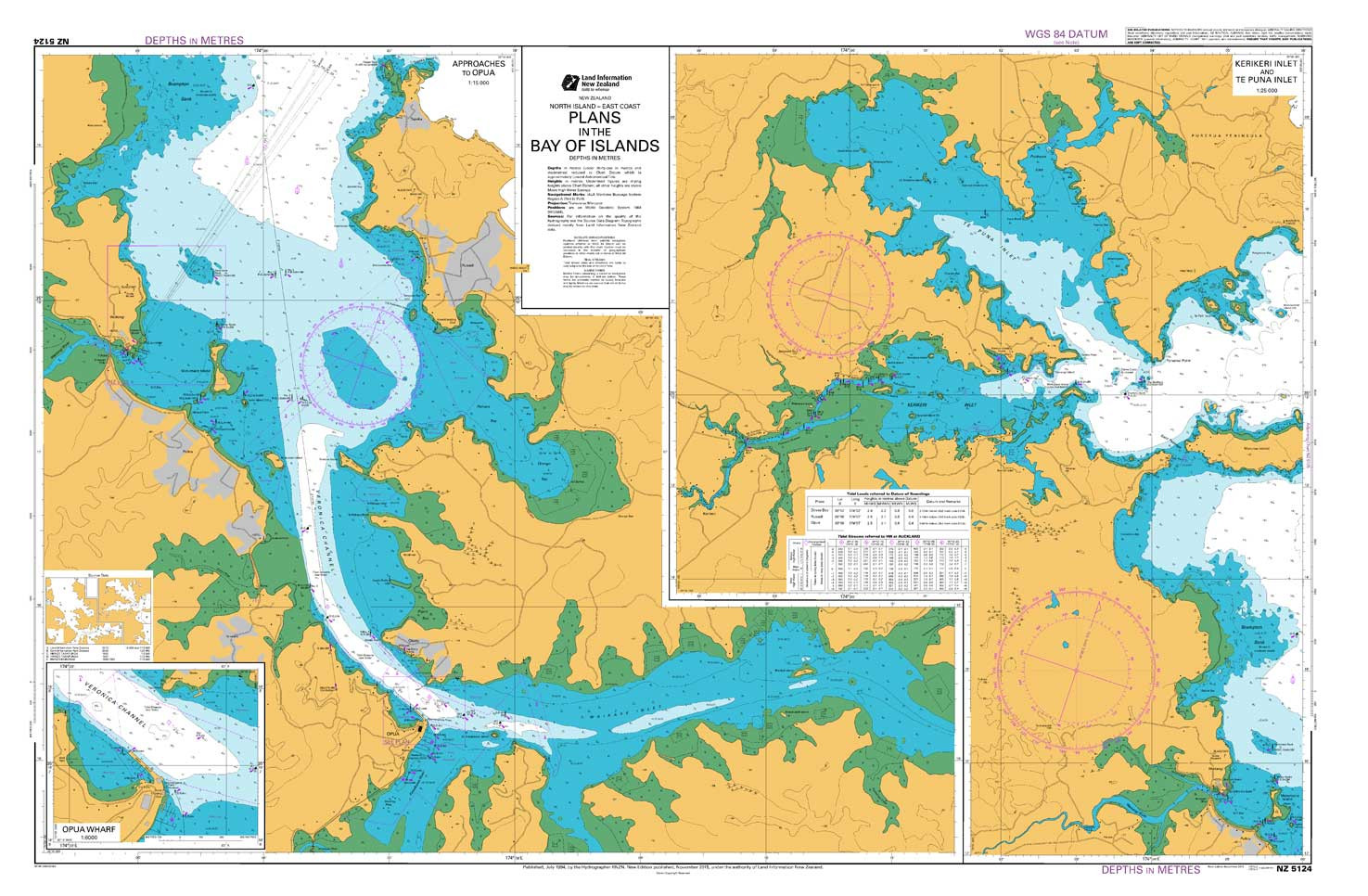 Buy NZ 5124 Plans in the Bay of Islands Chart online at Marine-Deals.co.nz