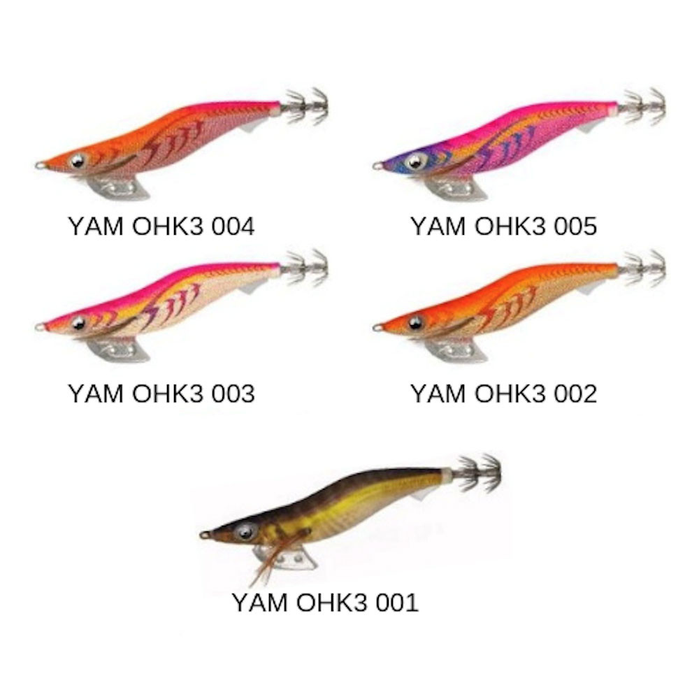 Yamashita OH K Squid Jig Size 3 15.5g Lime Pink - Squid Jigs - Squid Fishing - Fishing Methods