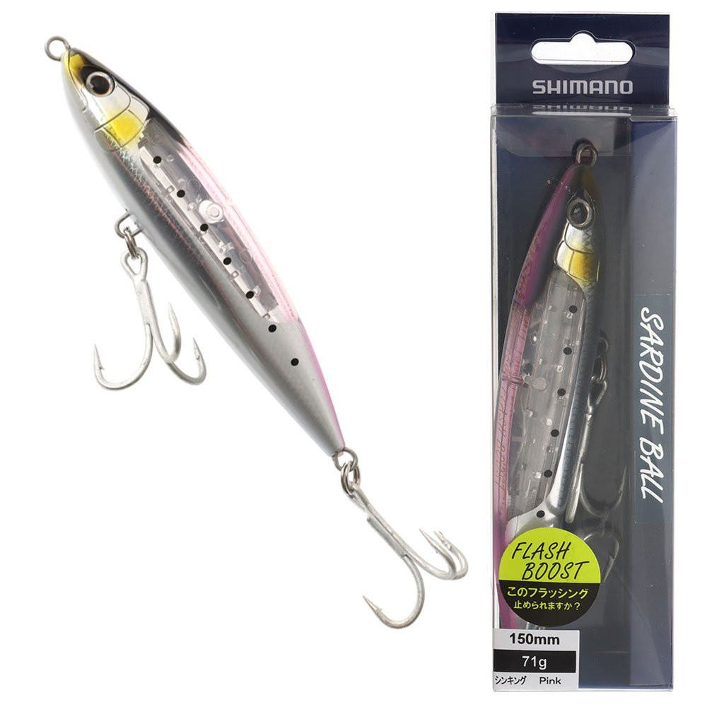 Shimano Ocea Sardine Ball Flash Boost Sinking Stickbait 150mm Pink ...
