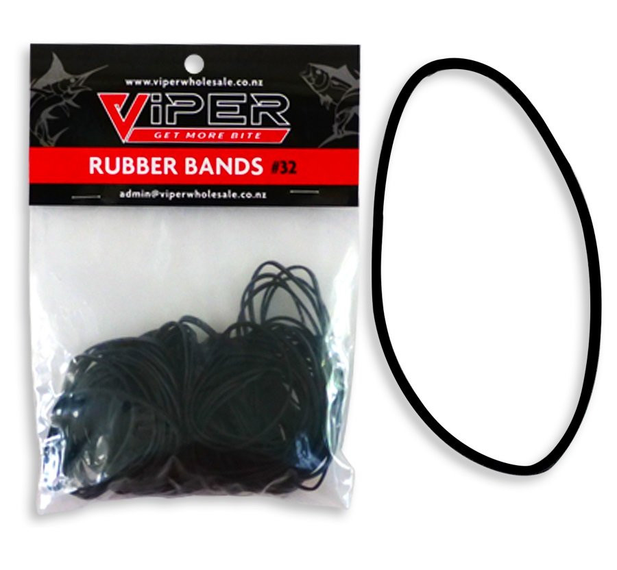 Buy Viper Tackle UV Resistant Rubber Bands #32 Qty 100 online at Marine ...