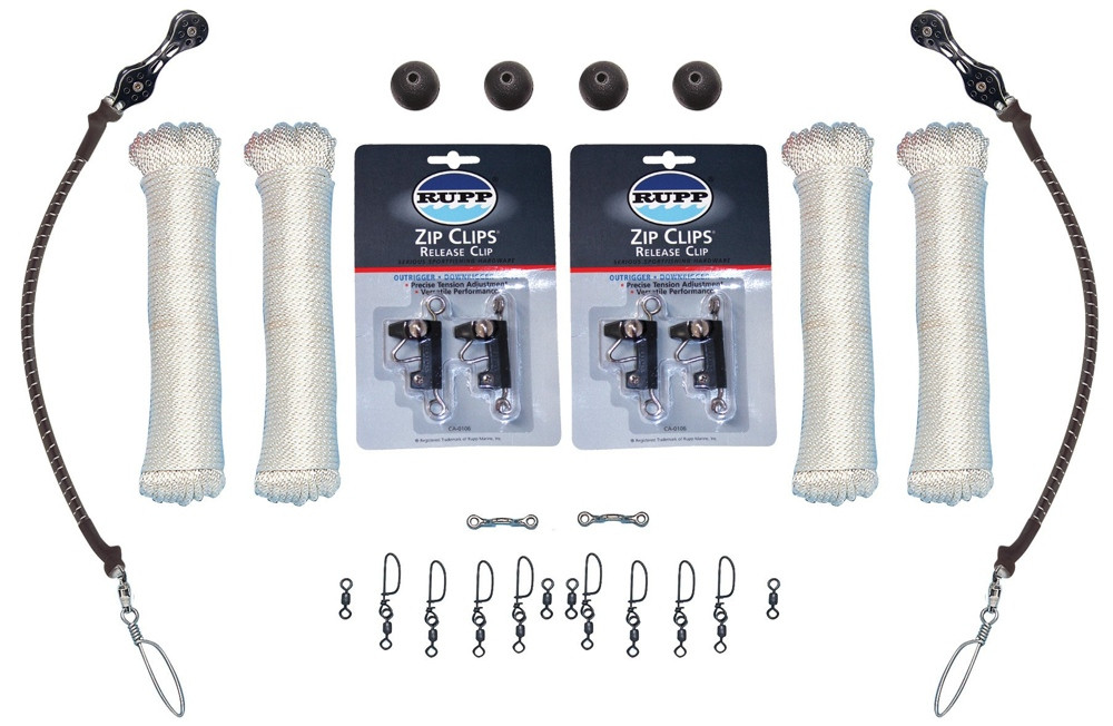 Rupp Double Rigging Kit with Zip Clips - Xtras - Outriggers ...