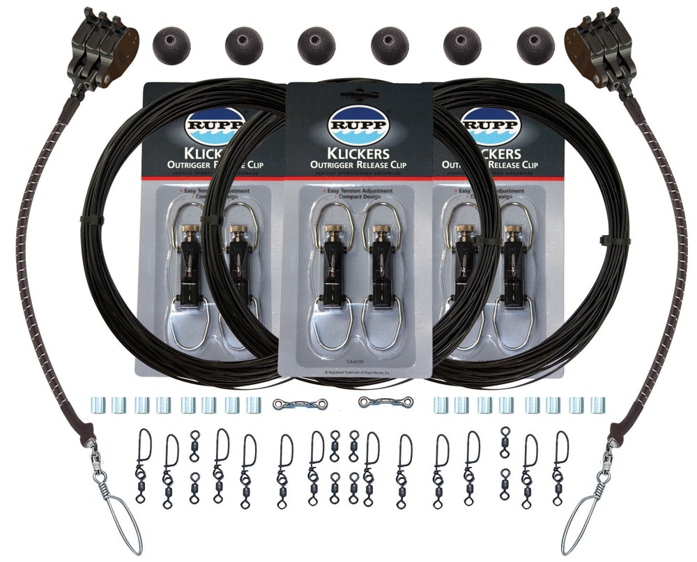 Buy Rupp Triple Rigging Kit with Klickers and Black Mono Halyard Line ...
