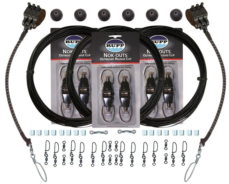 Buy Rupp Triple Line Rigging Kit with Nok Outs and Black Mono 480ft ...