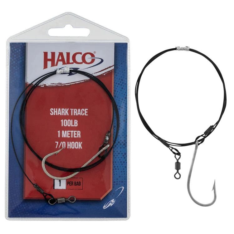 Buy Halco Wire Shark Trace with Mustad Hook 7/0 100lb online at Marine ...