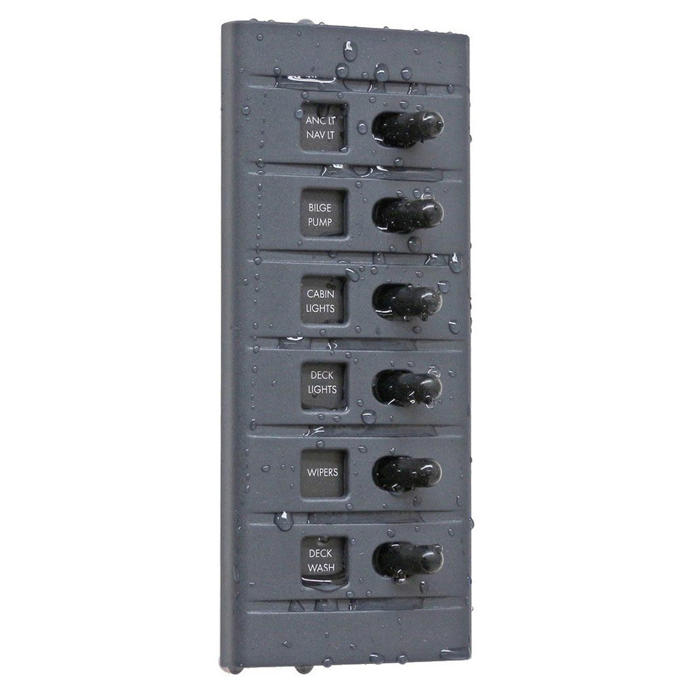 Buy Connex 6 Way Backlit Marine Switch Panel online at Marine-Deals.co.nz