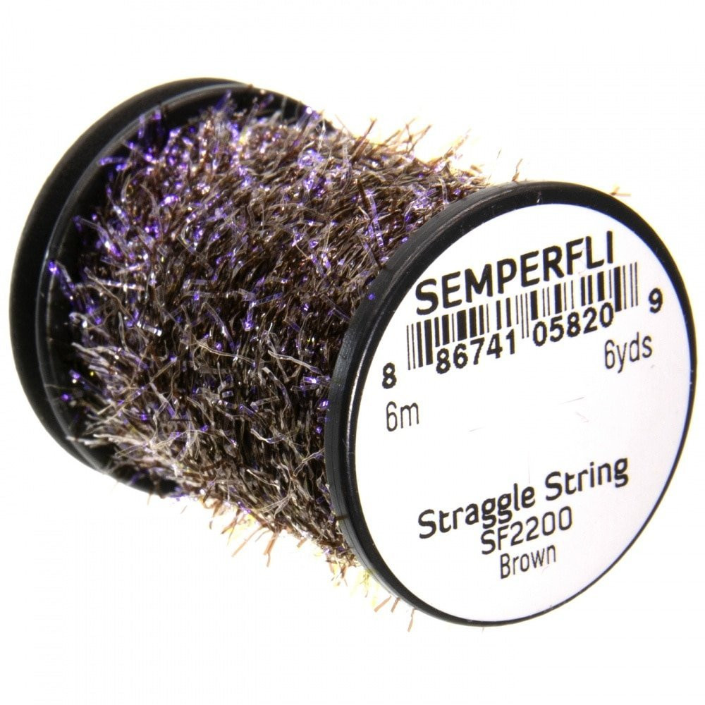 Buy Semperfli Straggle Micro Fly Tying Chenille String Brown online at ...