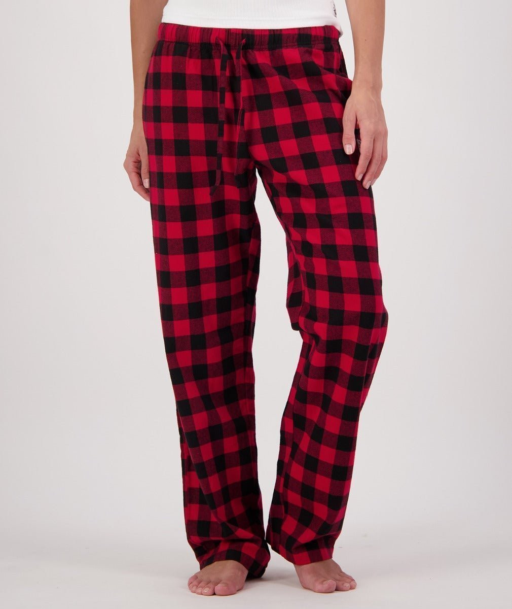 Swanndri Eastend V2 Womens Sleep Pants Red/Black Check - Womens Pants ...