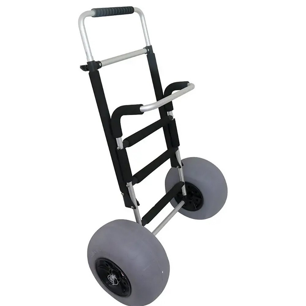 Aluminium Folding Beach Cart Trolley with Balloon Wheels 9in - Beach ...