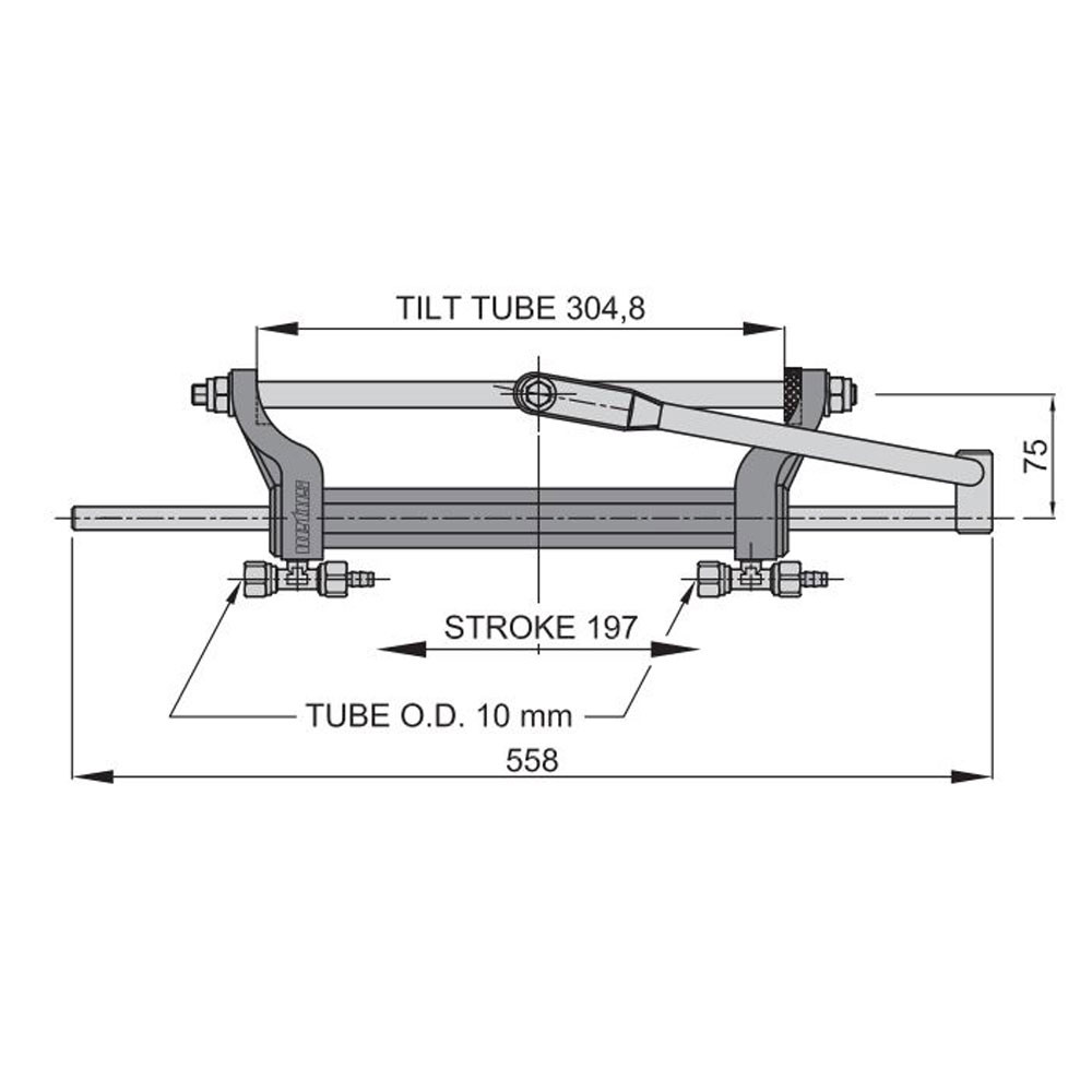 Buy VETUS OB125 Hydraulic Outboard Steering Cylinder Max 125hp online ...