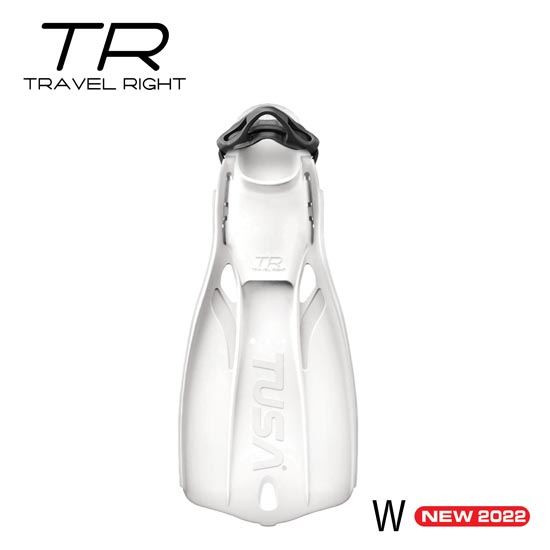 Buy TUSA Travel Right Fins White online at Marine-Deals.co.nz