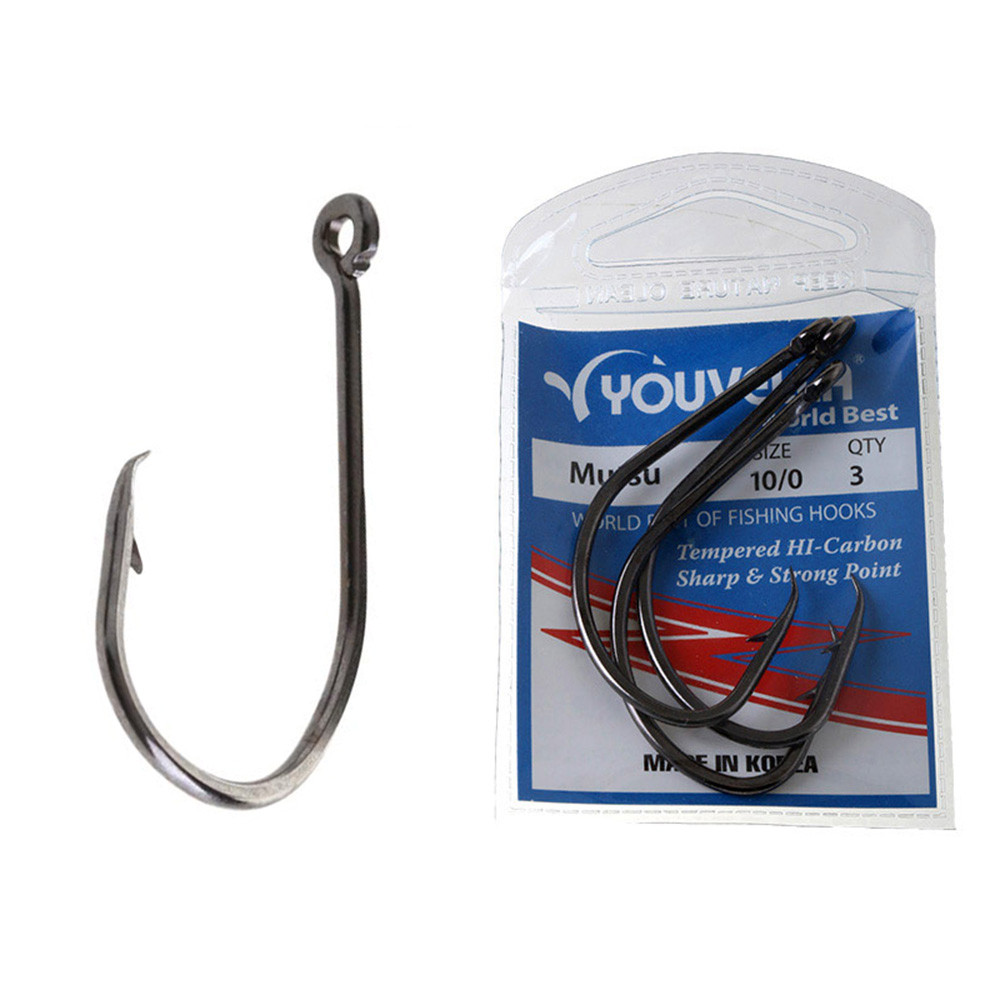 Buy Youvella Mutsu Hooks 10/0 Qty 3 online at Marine-Deals.co.nz