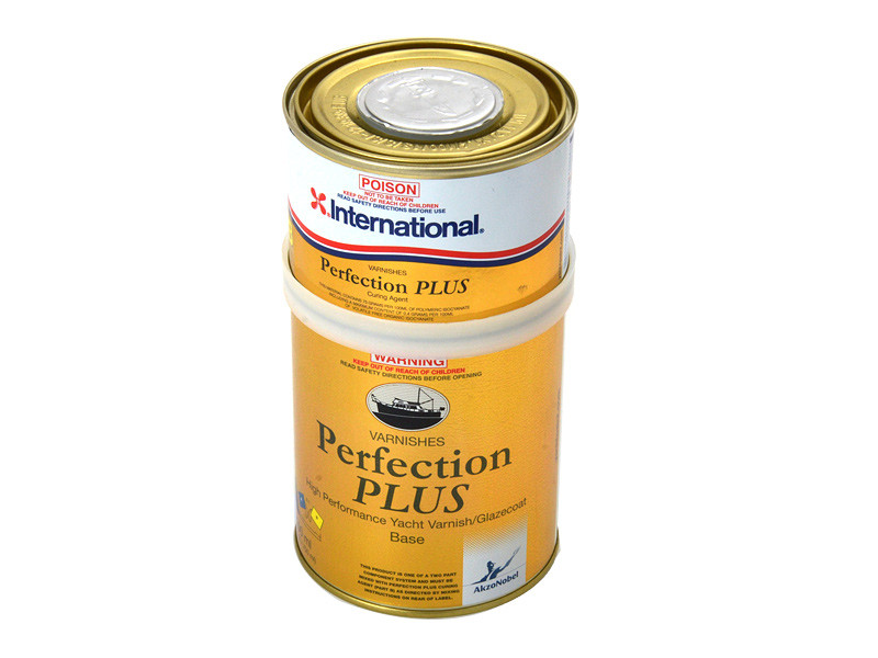 Buy International Perfection Plus Varnish 750mL Kit Clear online at Marine-Deals.co.nz