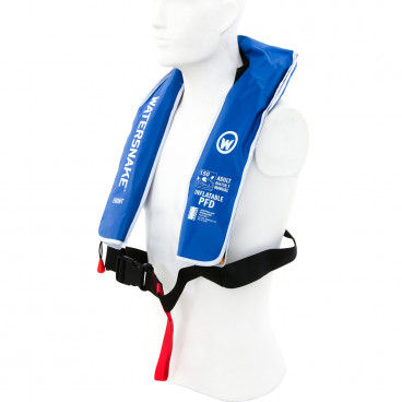 Buy Watersnake Manual Level 150 Inflatable PFD Life Jacket Adult Blue ...