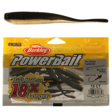 Buy Berkley PowerBait Pro Twitchtail Minnow Soft Bait 8cm Madtom online ...