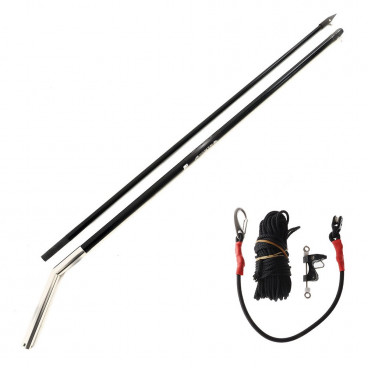 Buy Hook’em Black Shotgun Bent Outrigger Pole 3m online at Marine-Deals ...